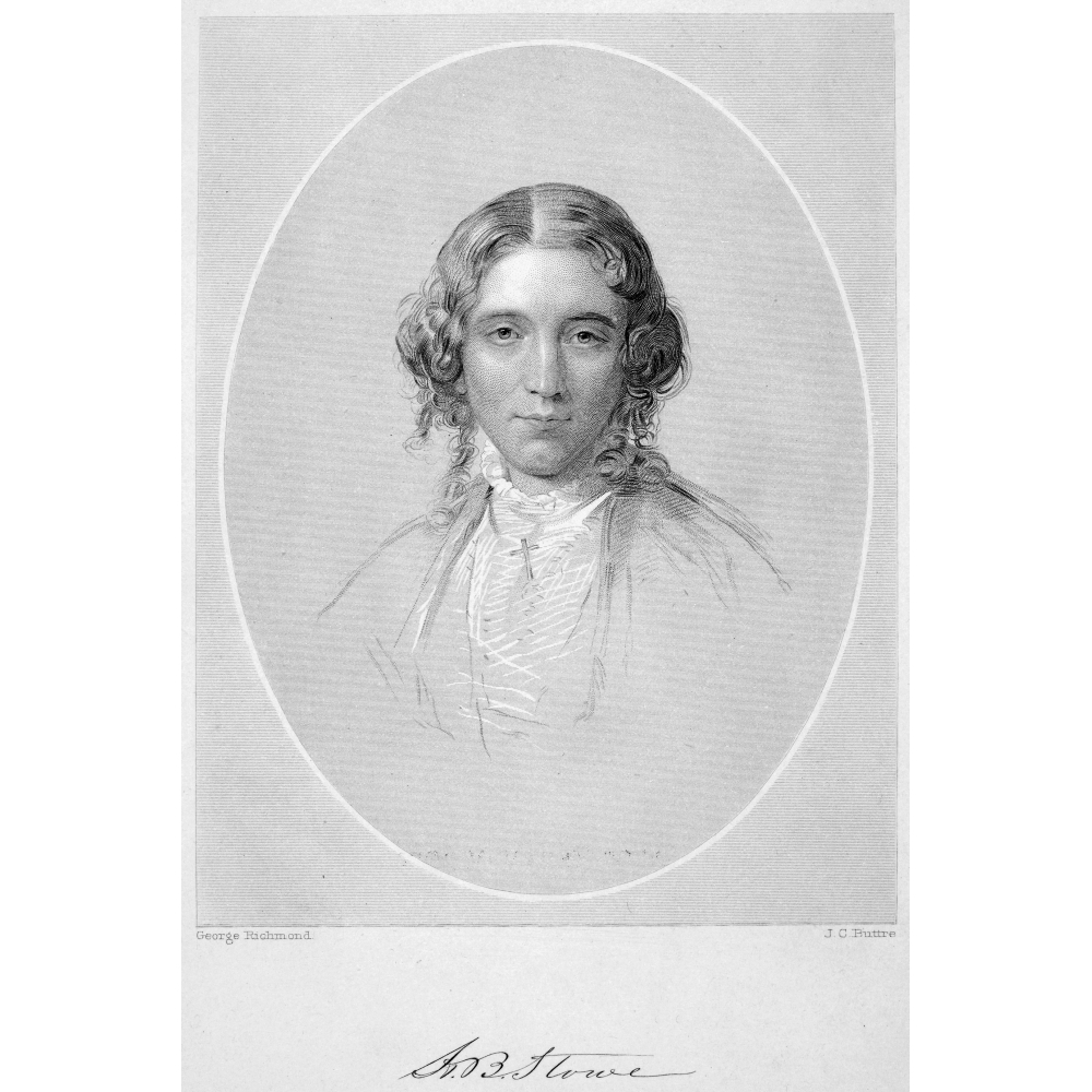 Harriet Beecher Stowe N(1811-1896). American Writer And Abolitionist. Stipple Engraving After A ...