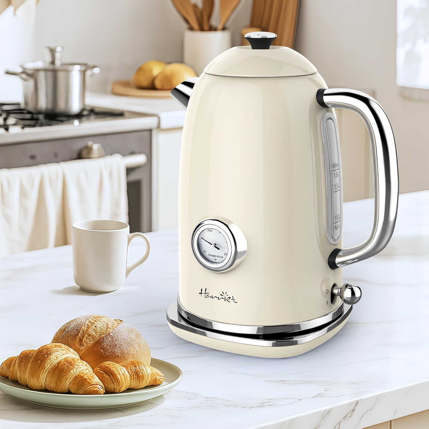 Harriet Electric Kettle, 1.8L Retro Electric Tea Kettle with ...