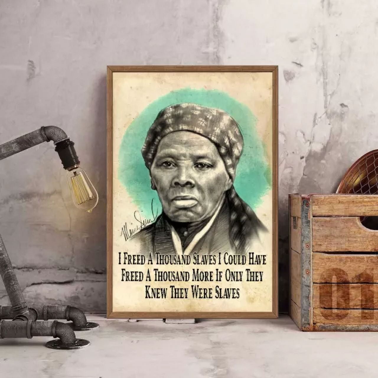 Harriet Tubman African American Motivational Quote Poster Print Vintage ...