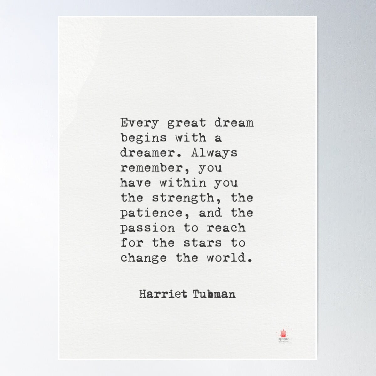 Harriet Tubman American Abolitionist Poster Wall Art, Modern Wall Decor ...