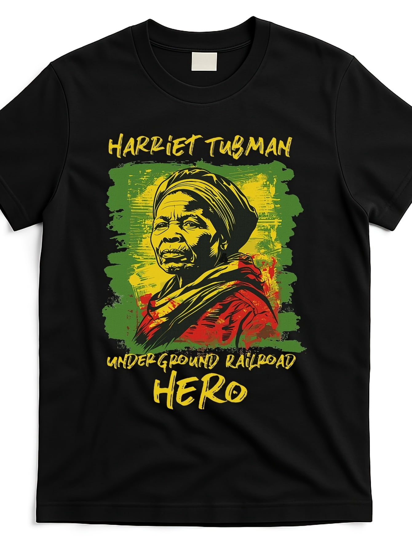 Harriet Tubman Underground Railroad Hero Graphic Tee Retro Black ...