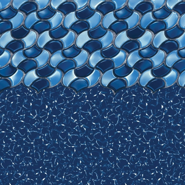 Harris 18' Round Overlap, Rolling Wave, 20 Gauge Above Ground Pool ...