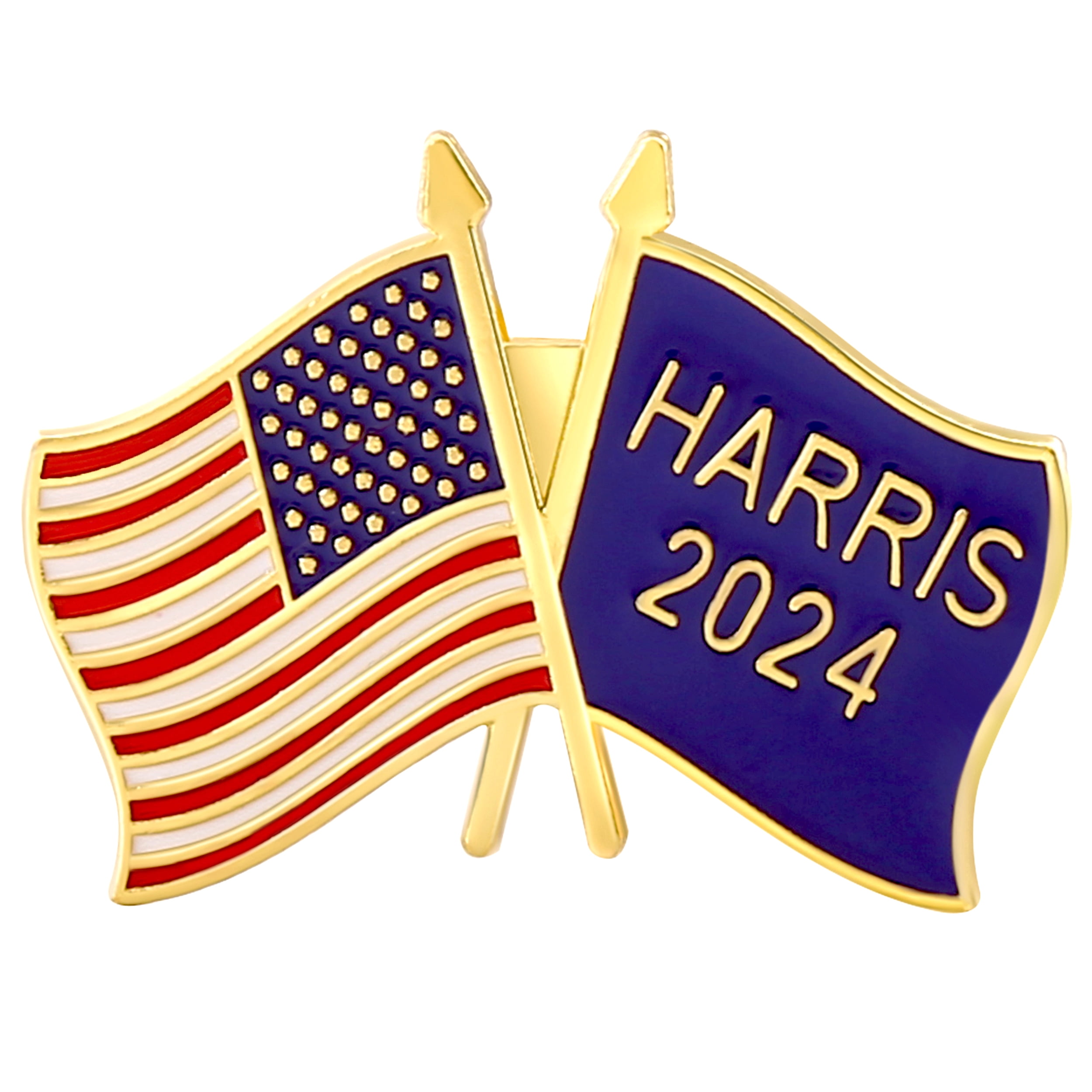 Harris 2024 Flag Pins US Presidential Election Campaign Souvenir ...
