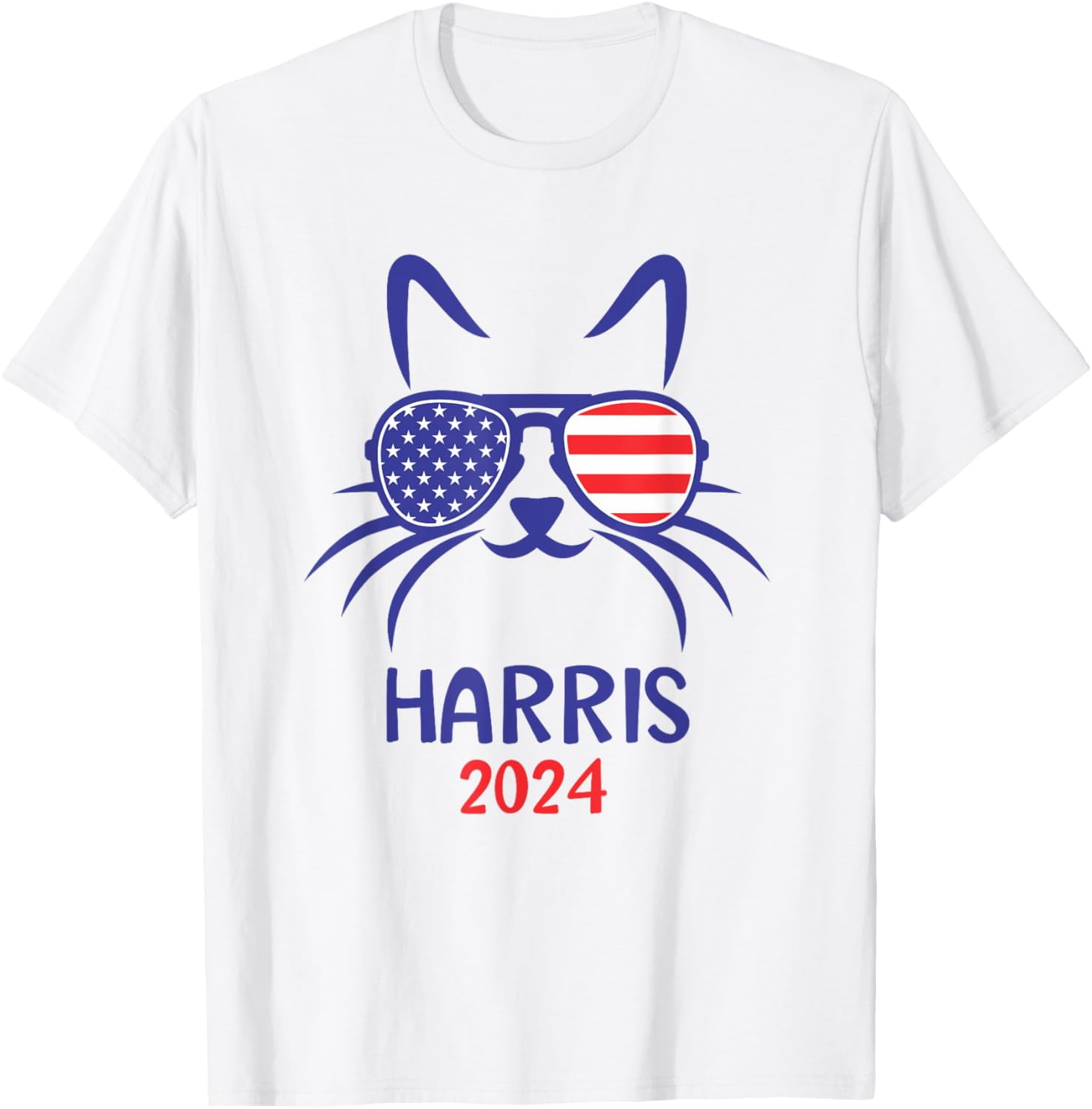 Harris 2024 funny Cat Lady 2024 Election USA funny T-Shirt - Walmart.com