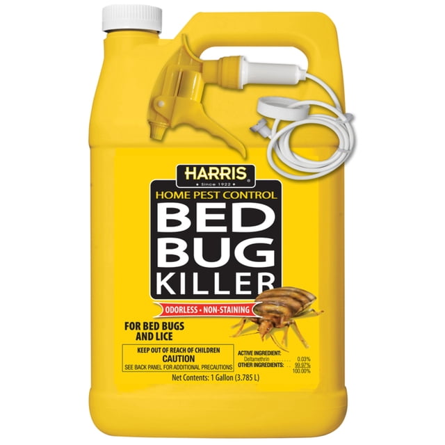 Harris Strong Insecticide Bed Bug Killer Spray, 1 Gallon with Trigger ...