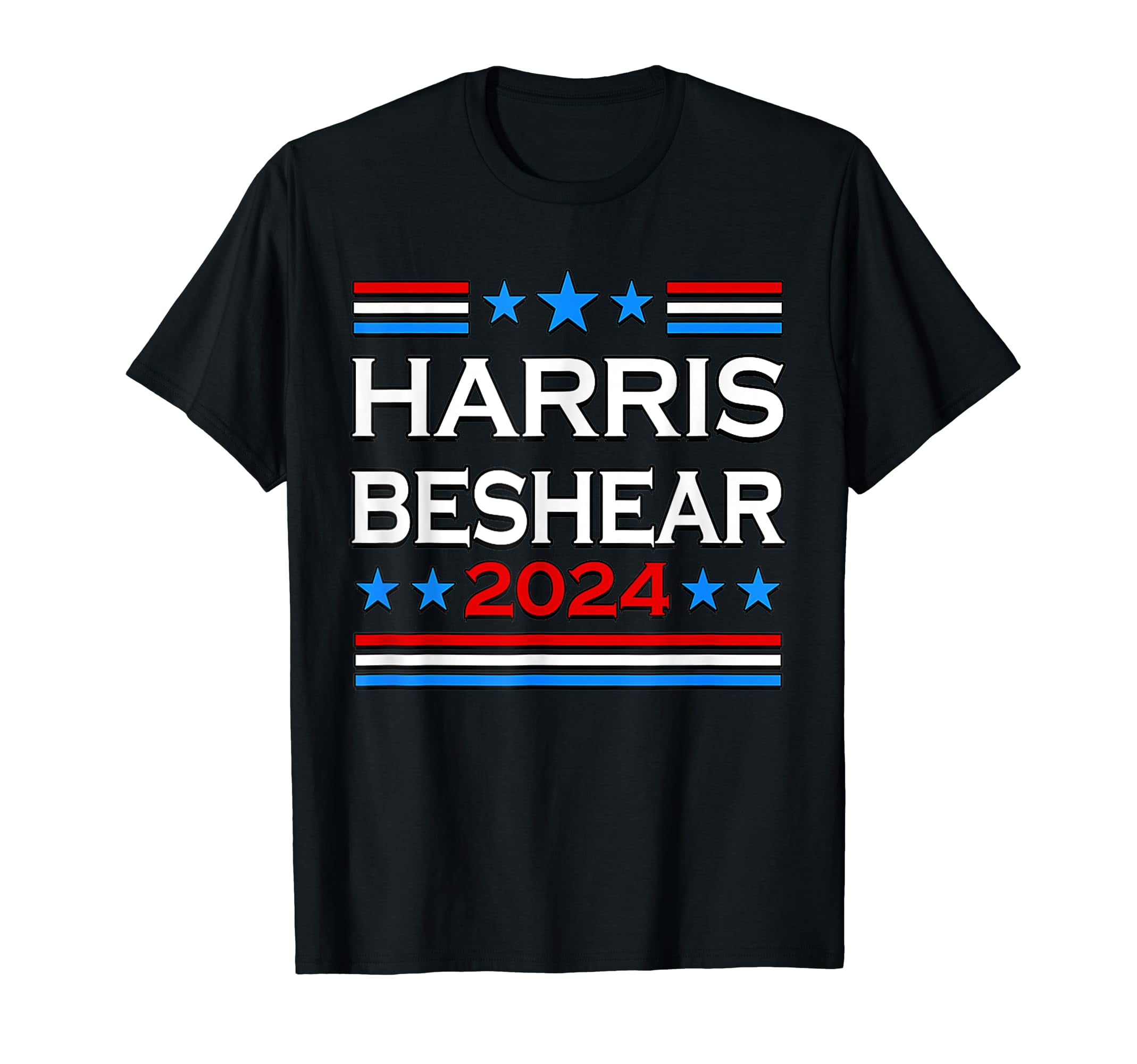 Harris Beshear 2024 Retro Stripes Vintage Kamala Harris T-Shirt ...