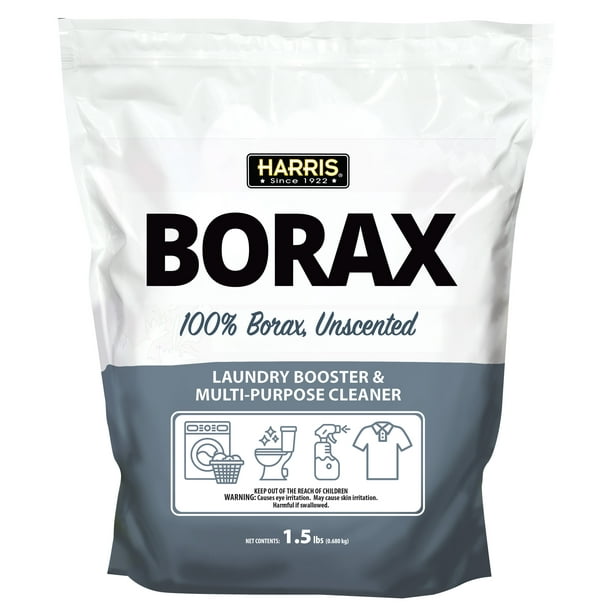 Harris Borax Laundry Booster and Multipurpose Cleaner, 1.5lb (Unscented ...