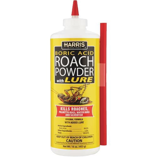 Harris Boric Acid Roach Killer With Applicator 16OZ, Each - Walmart.com