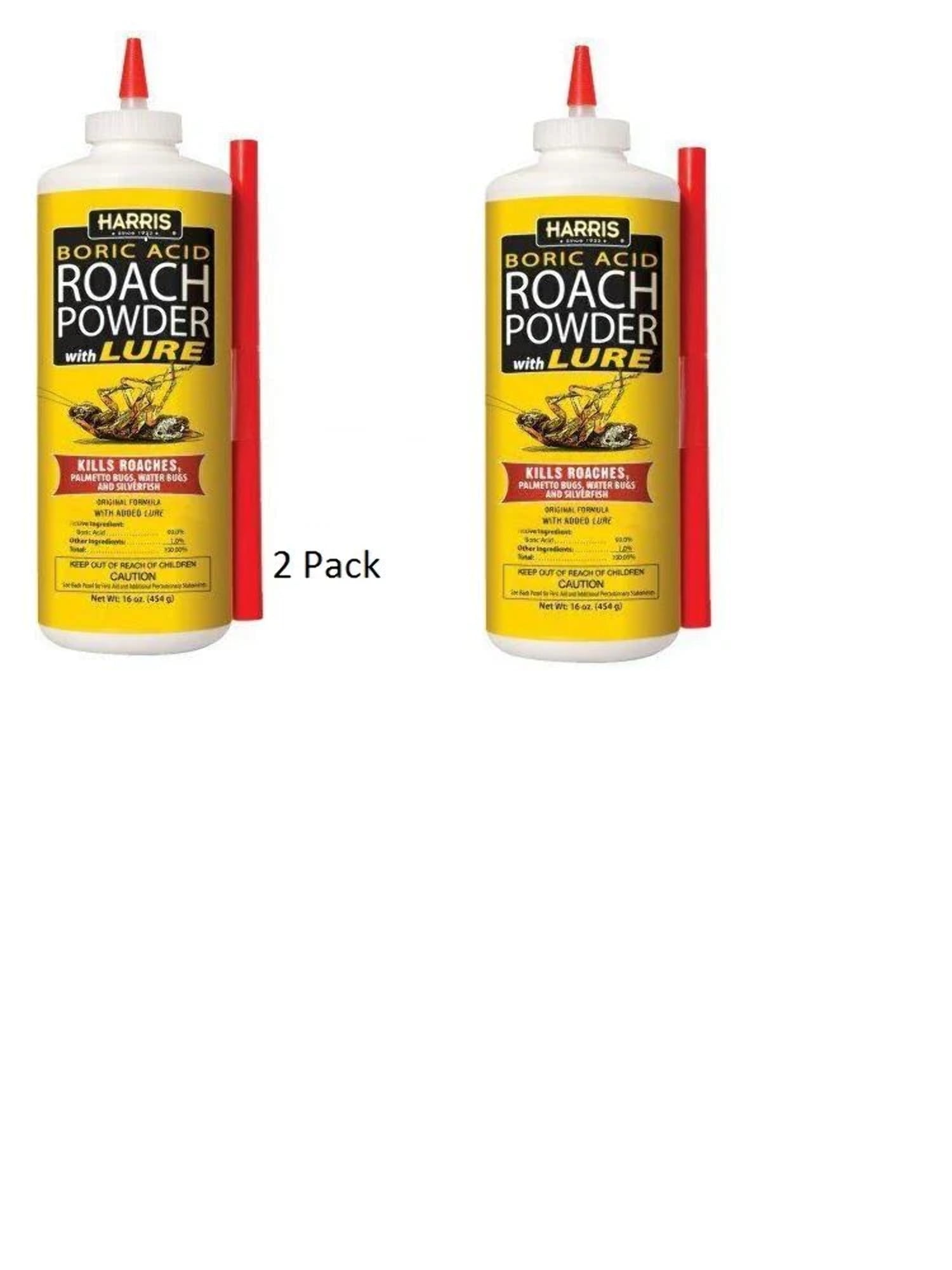 Harris Boric Roach Powder with Lure 16 oz. 2-Pack - Walmart.com