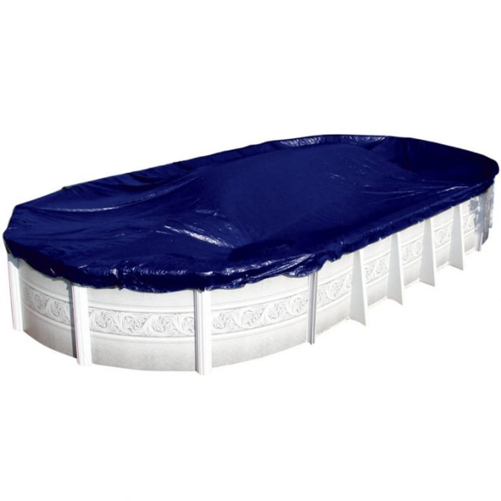 Harris Pool 21' x 41' UV Resistant Blue Oval Pool Cover for Above ...