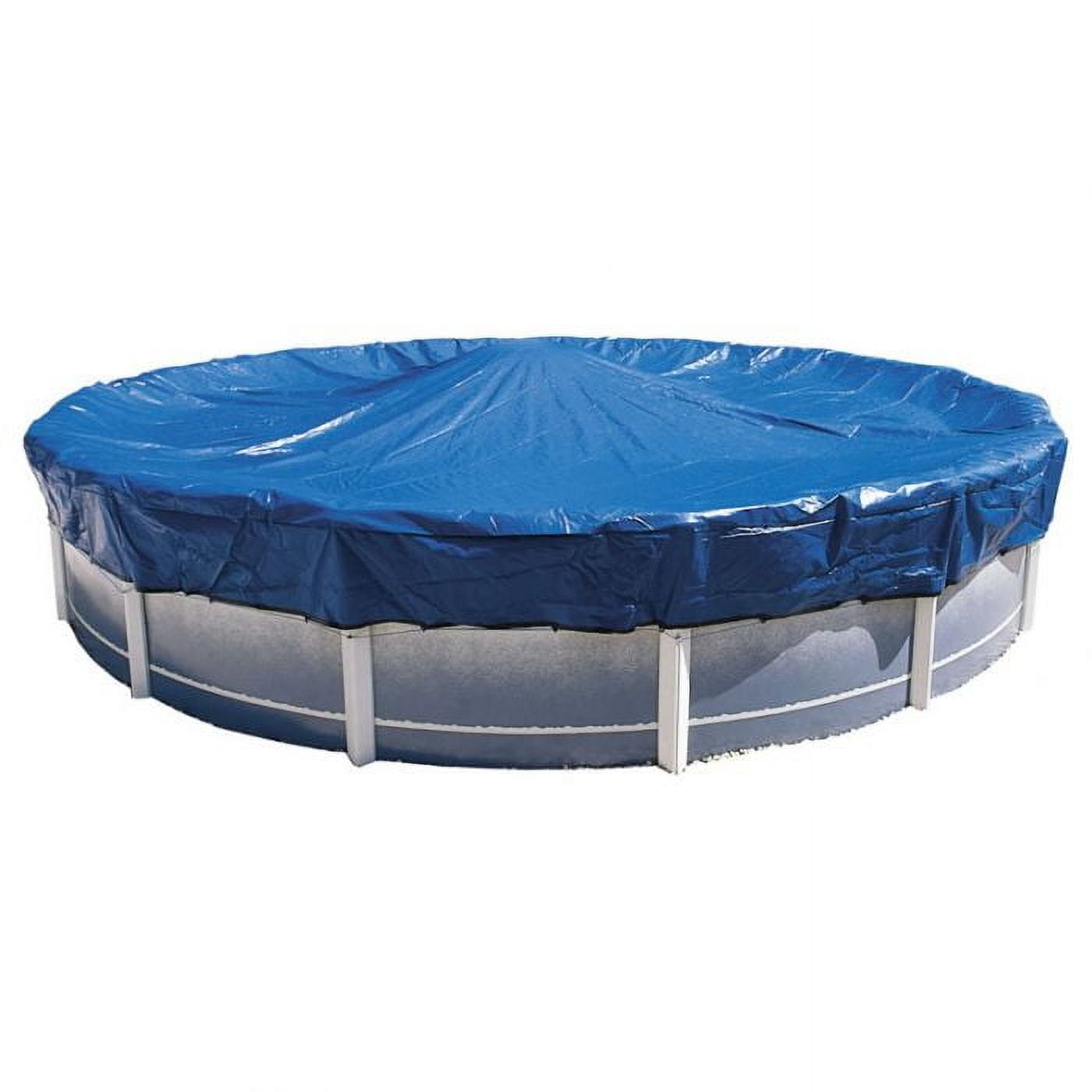 Harris Pool 28' UV Resistant Blue Round Pool Cover for Above-Ground ...