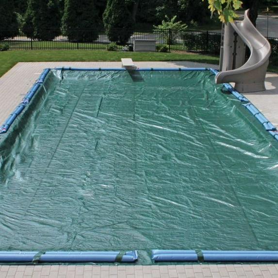 Harris Commercial-Grade Solid Winter Pool Cover, 16' x 32', with Mesh ...
