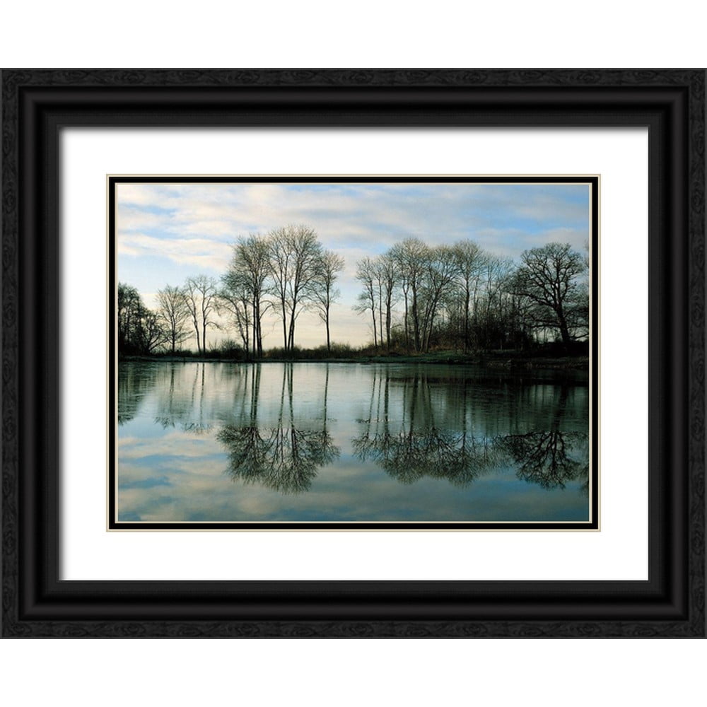 Harris, Derek 18x14 Black Ornate Wood Framed with Double Matting Museum ...