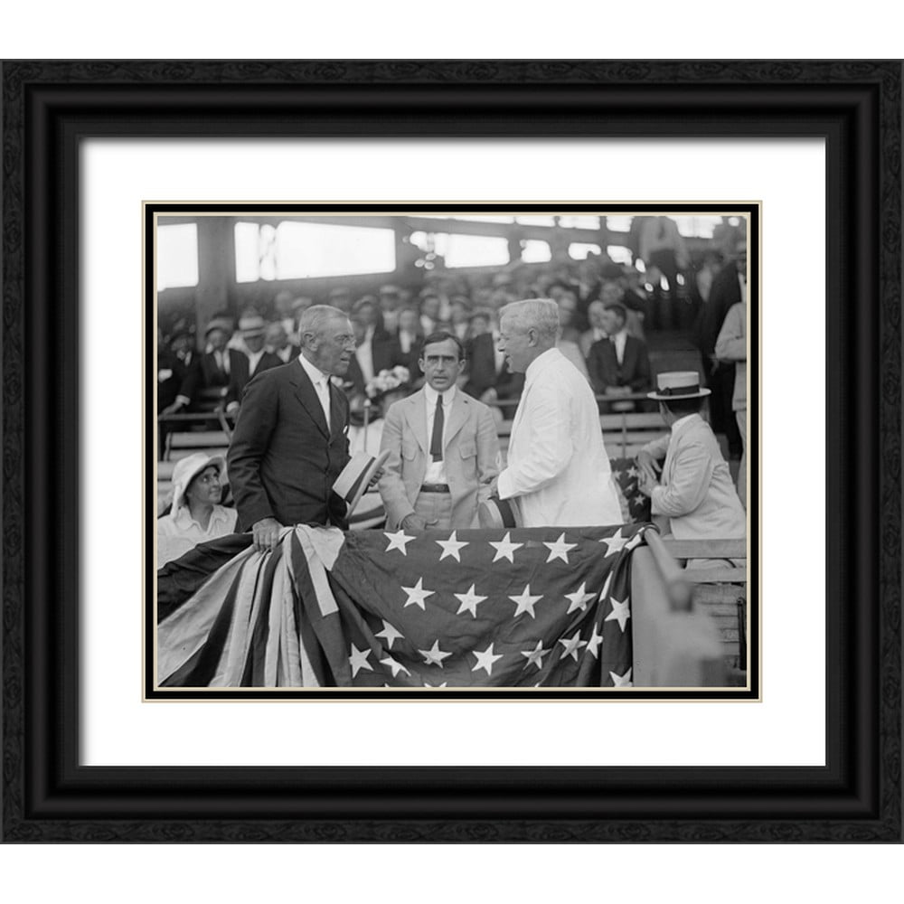 Harris and Ewing Collection 14x12 Black Ornate Wood Framed with Double ...