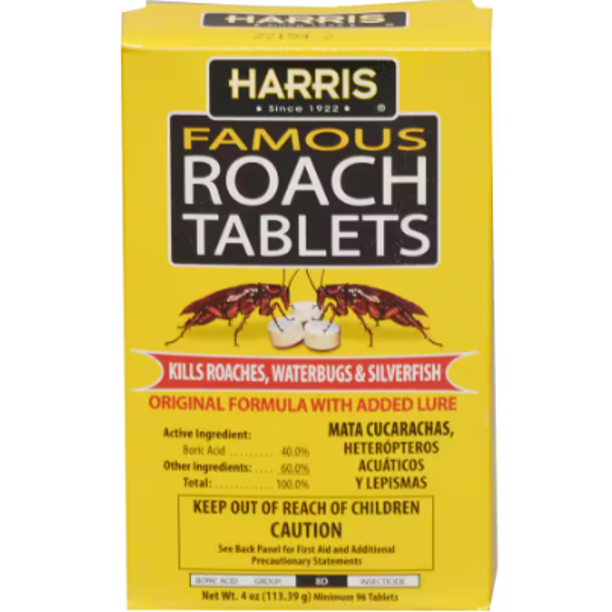 Harris Famous Roach & Silverfish Killer Tablets, 4 oz. - Walmart ...