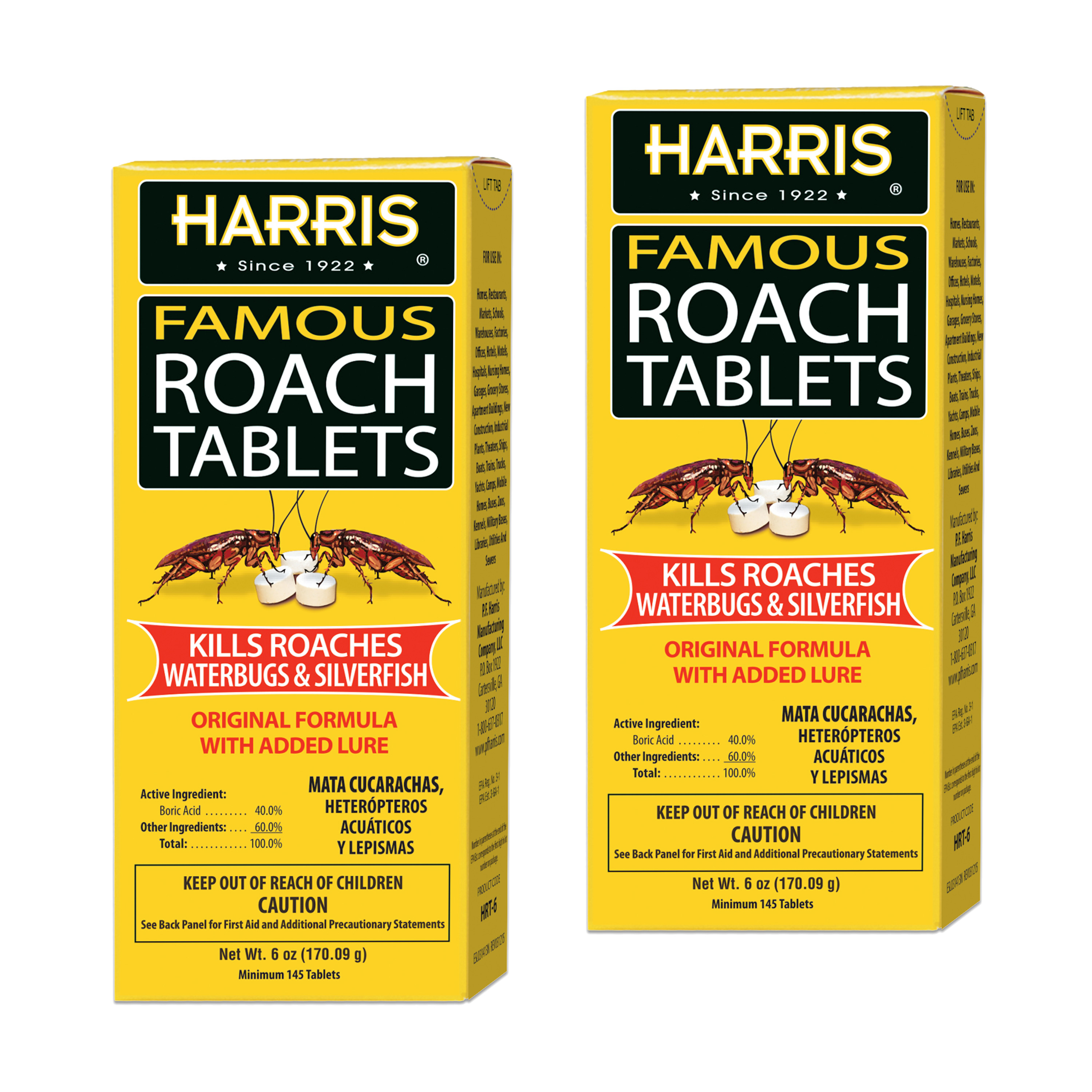 Harris Products Group Boric Acid Roach And Silverfish Killer Powder ...