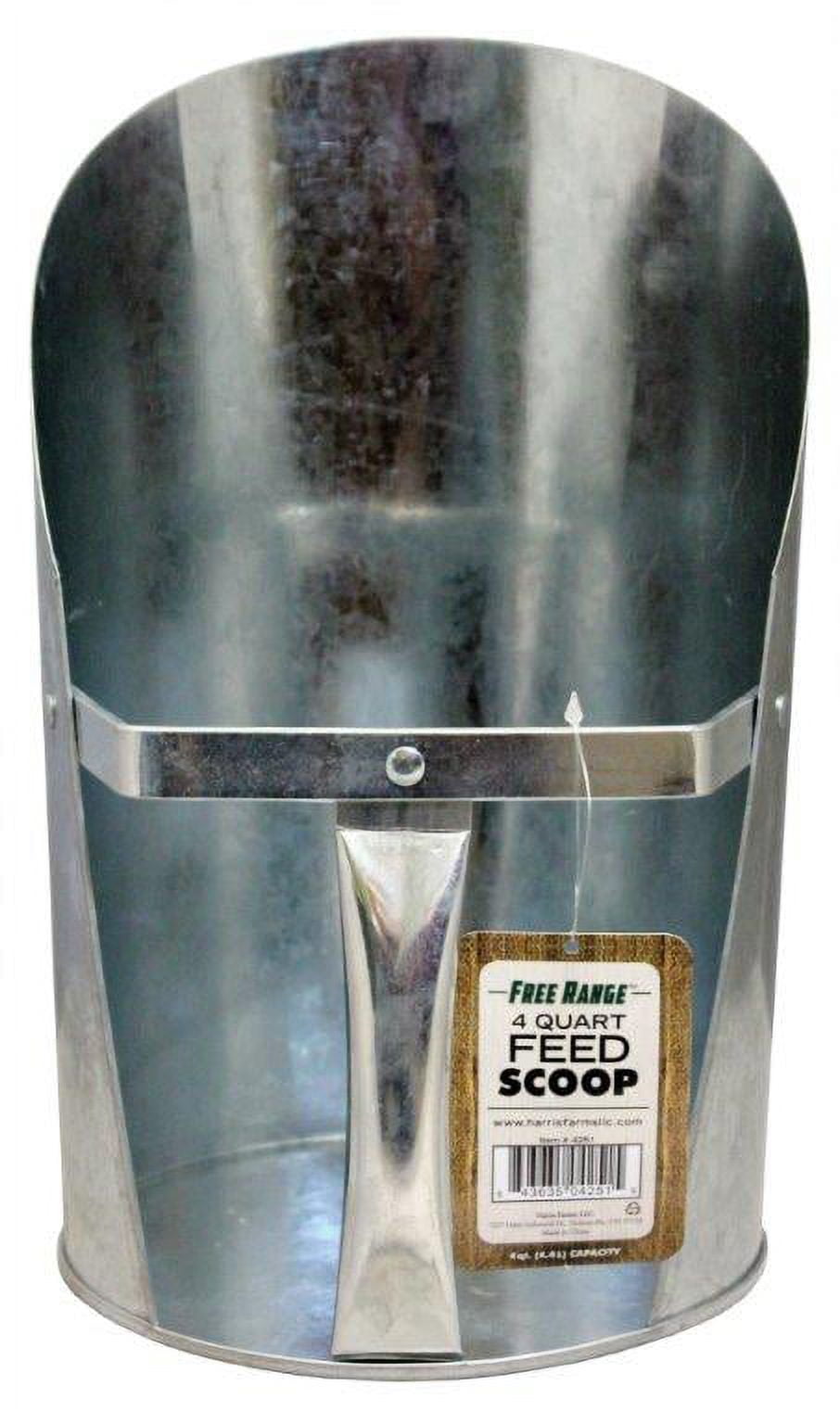 Harris Farms Poultry Steel Feed Scoop for Chickens 4 Quart Capacity ...