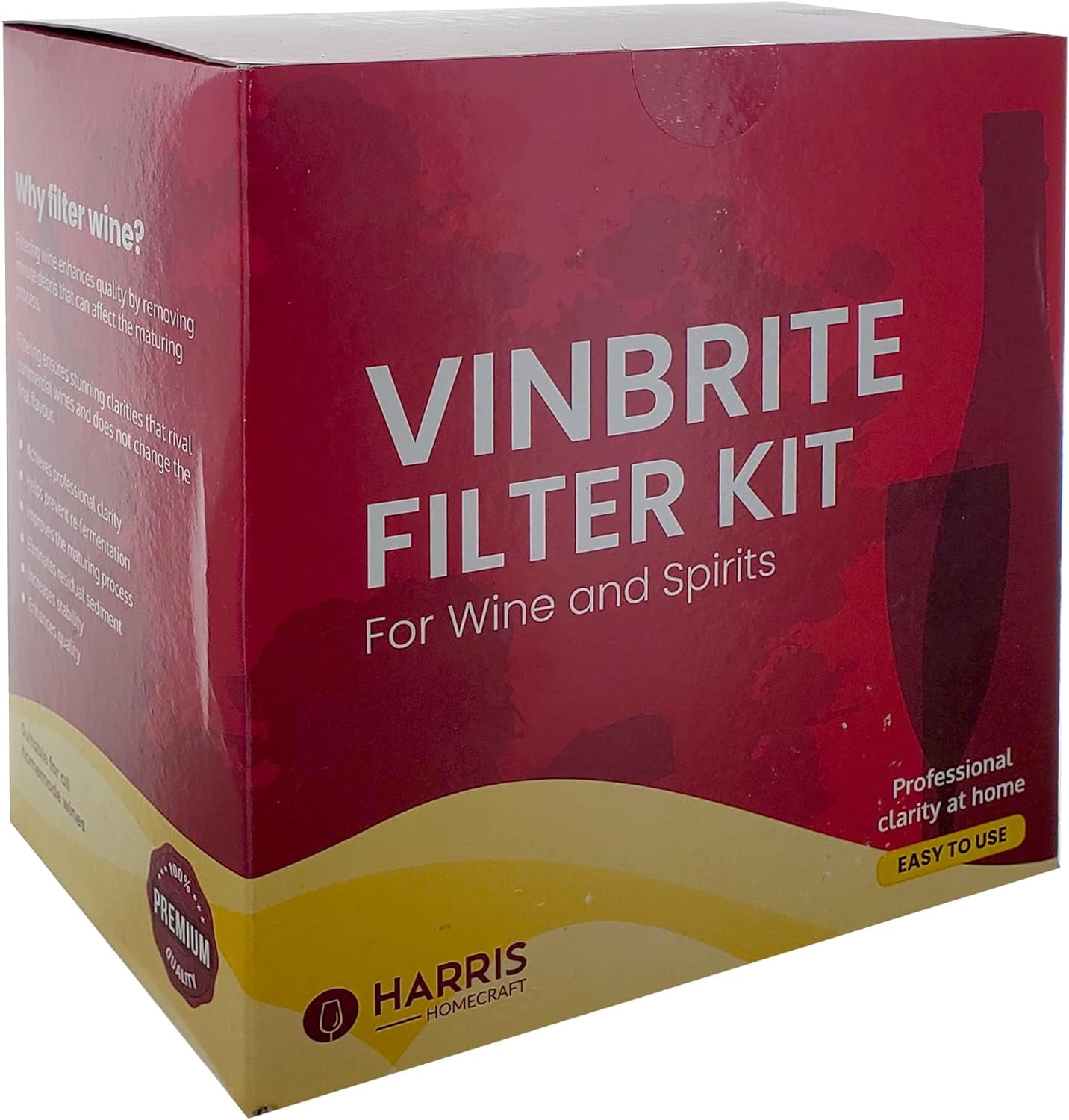 Harris Filters Balliihoo Homebrew MkIII Vinbrite Wine Filter Kit ...