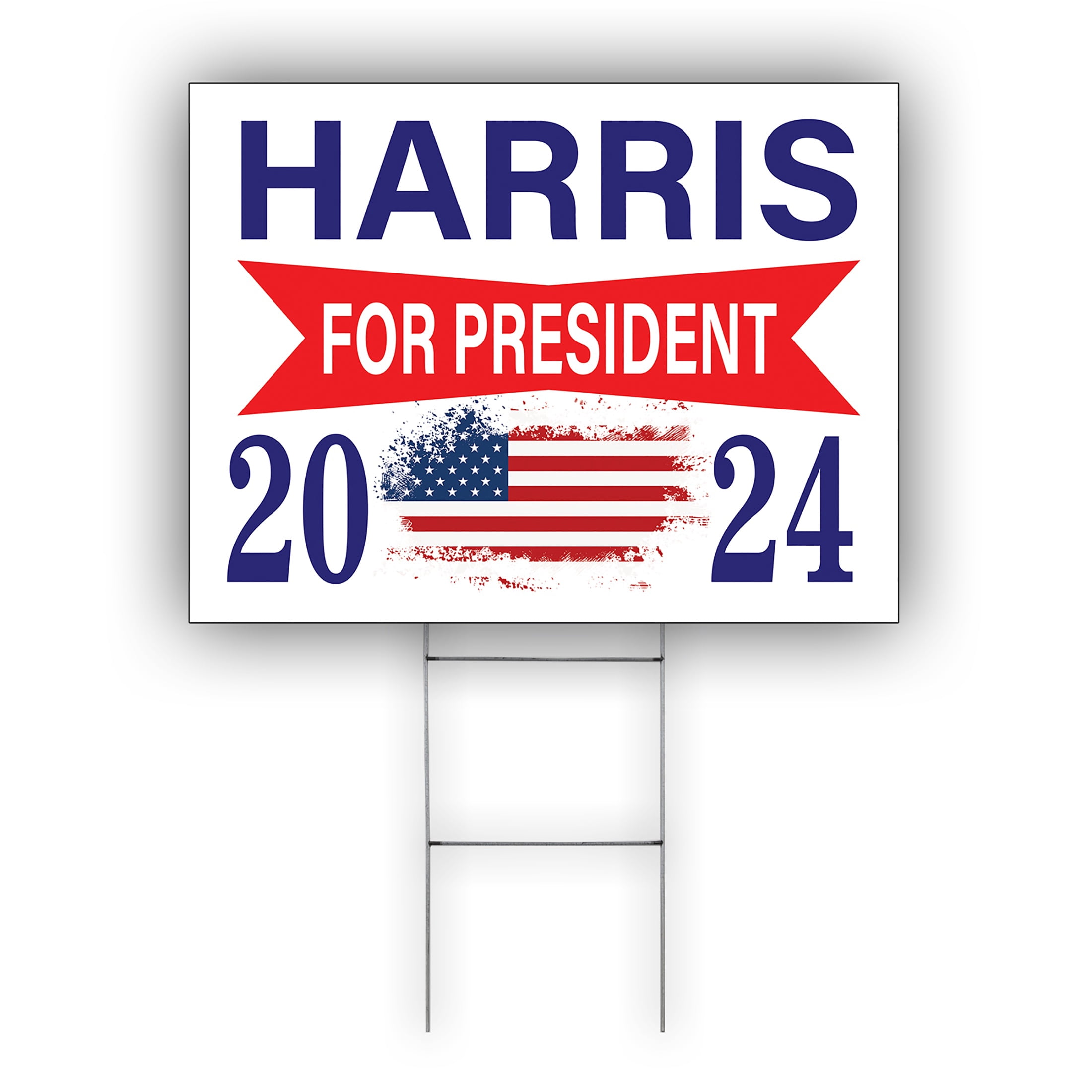 Harris For President 2024 Vote for President Coroplast Yard Sign With H ...