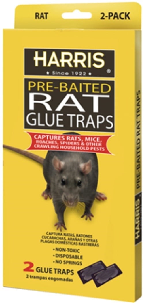 Harris HRG-2 Pre-Baited Rat Glue Trap, Cardboard 12 Pack - Walmart ...