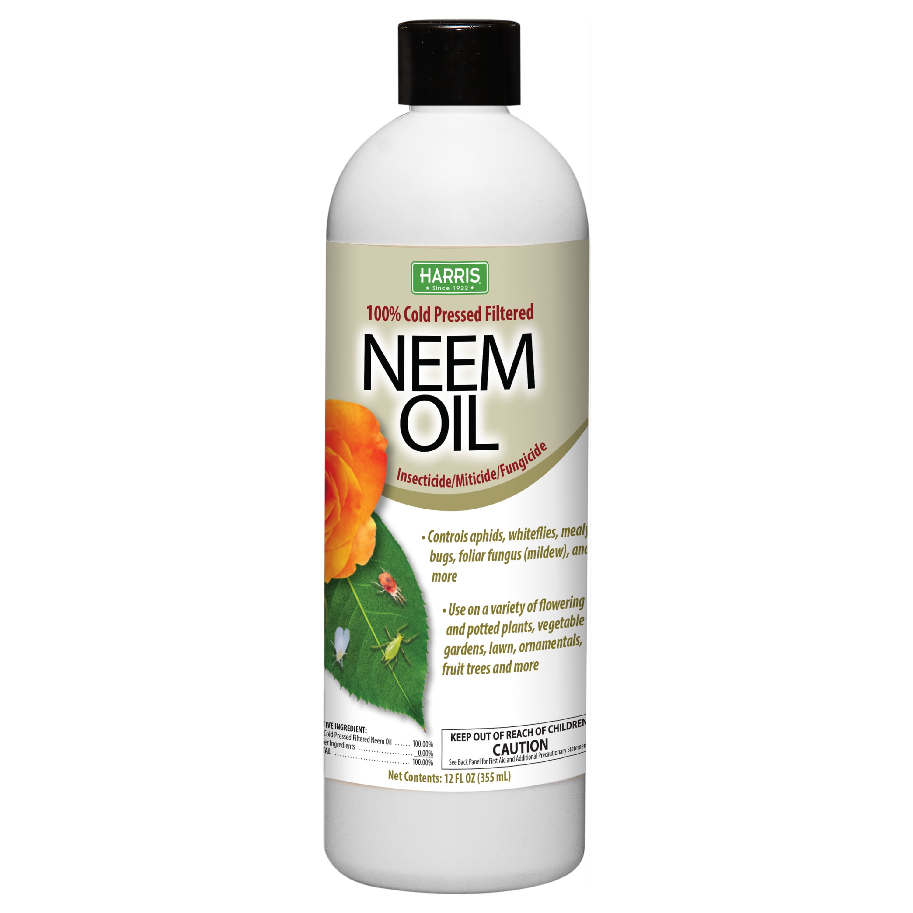 Harris 12 Oz. Organic Neem Oil - Ready to Use Garden Insect & Disease ...