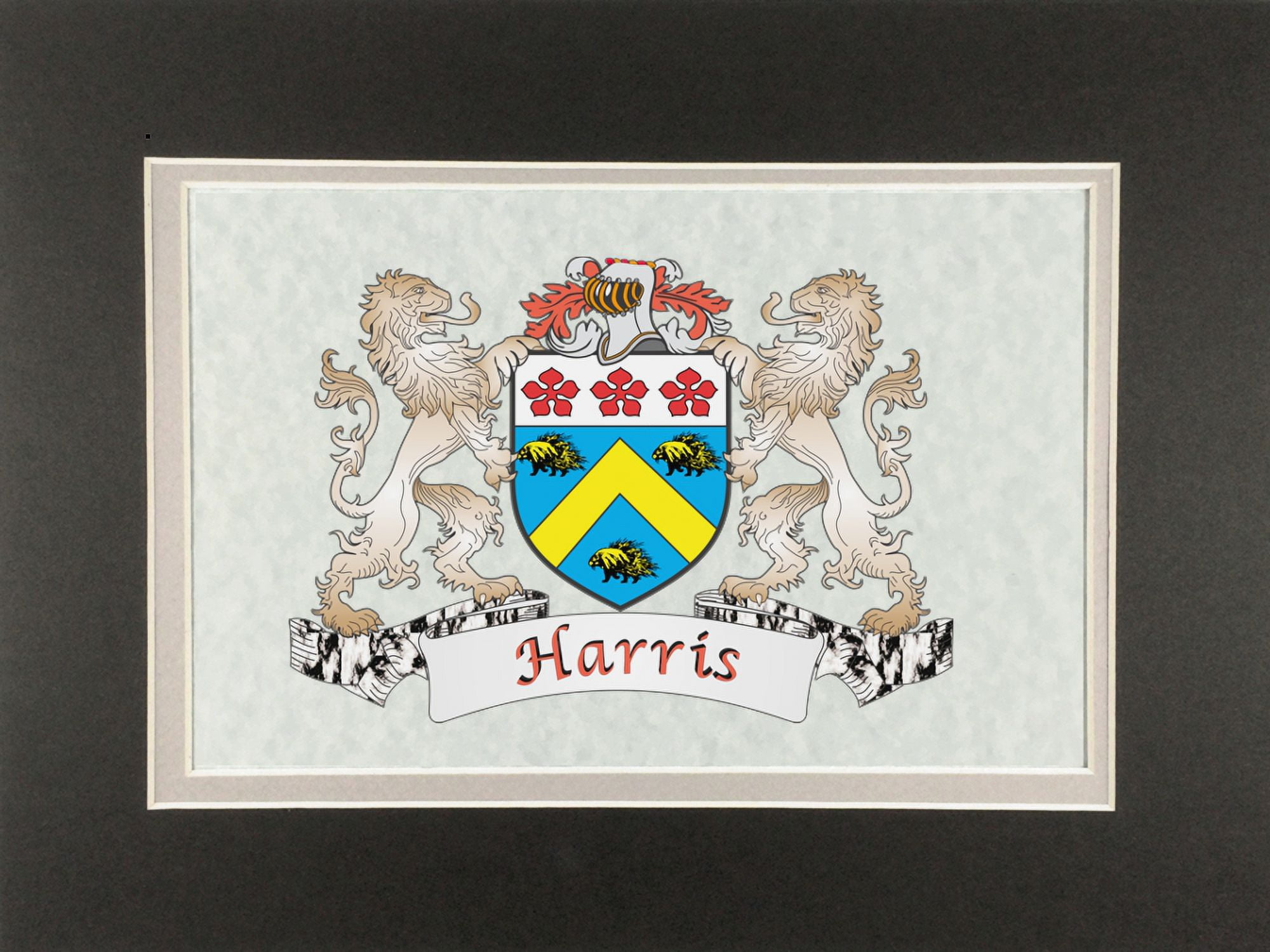 Harris Irish Coat of Arms Print - Frameable 9" x 12" - Walmart.com
