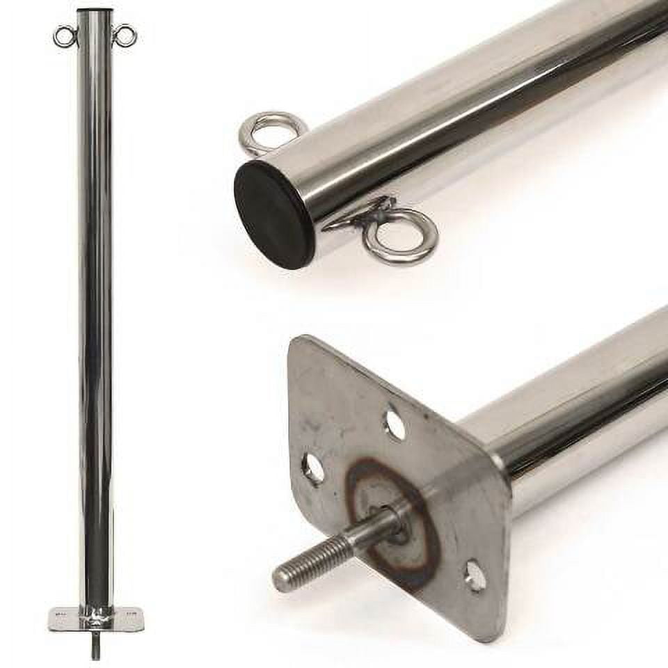 Harris Kayot Boat Center Safety Pole 2209108 | 27 Inch Rail Polished ...