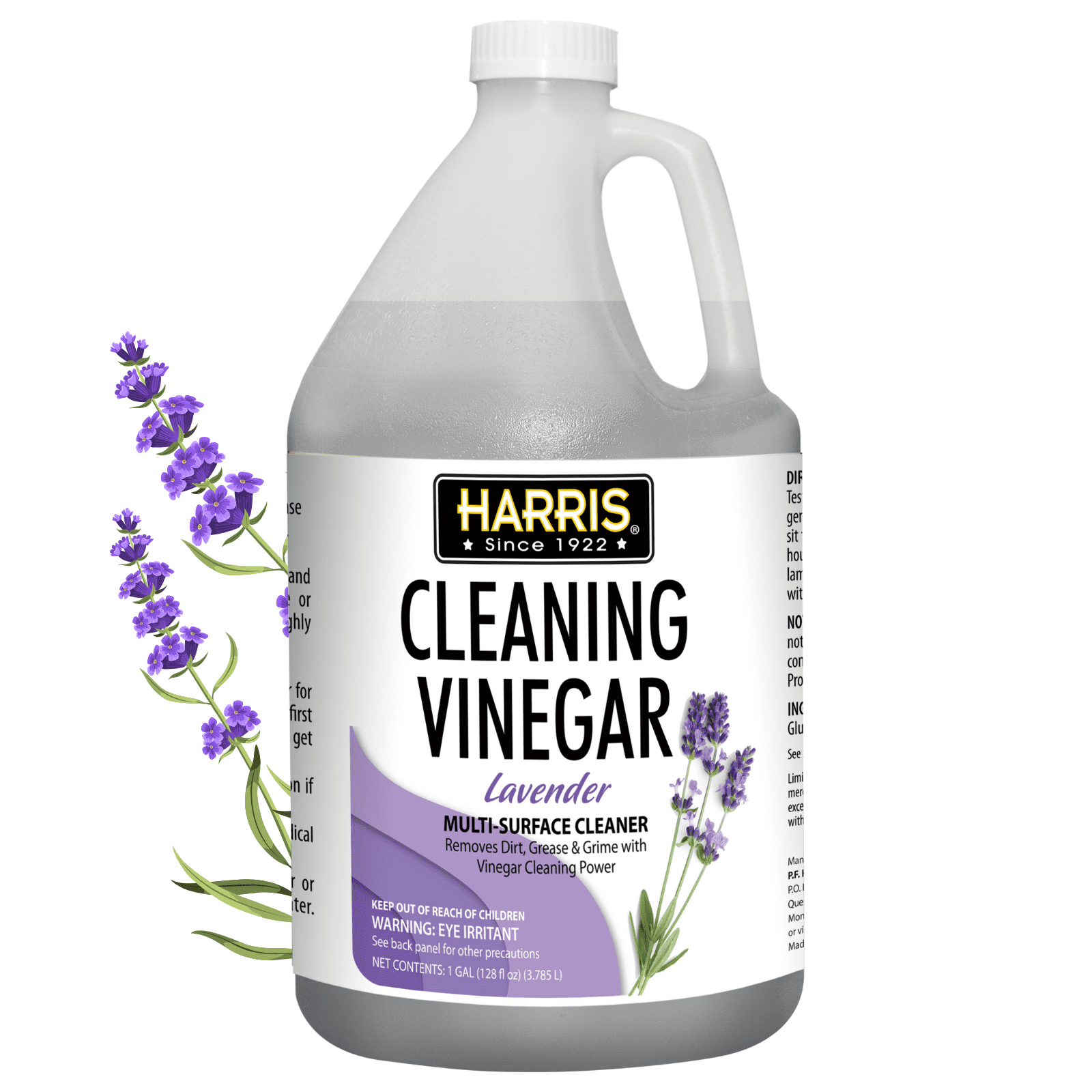 Harri's Lavender Scented All Purpose Cleaning Vinegar Liquid 128 oz for ...