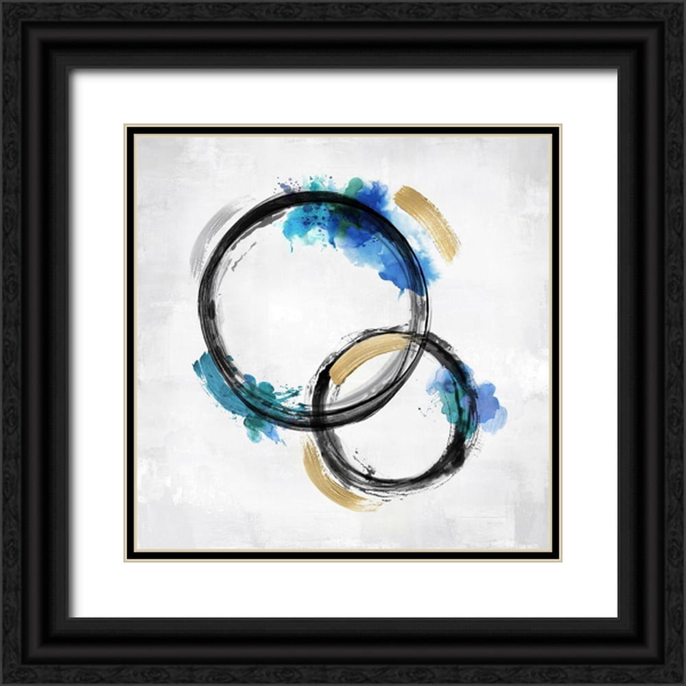 Harris, Natalie 26x26 Black Ornate Wood Framed with Double Matting ...