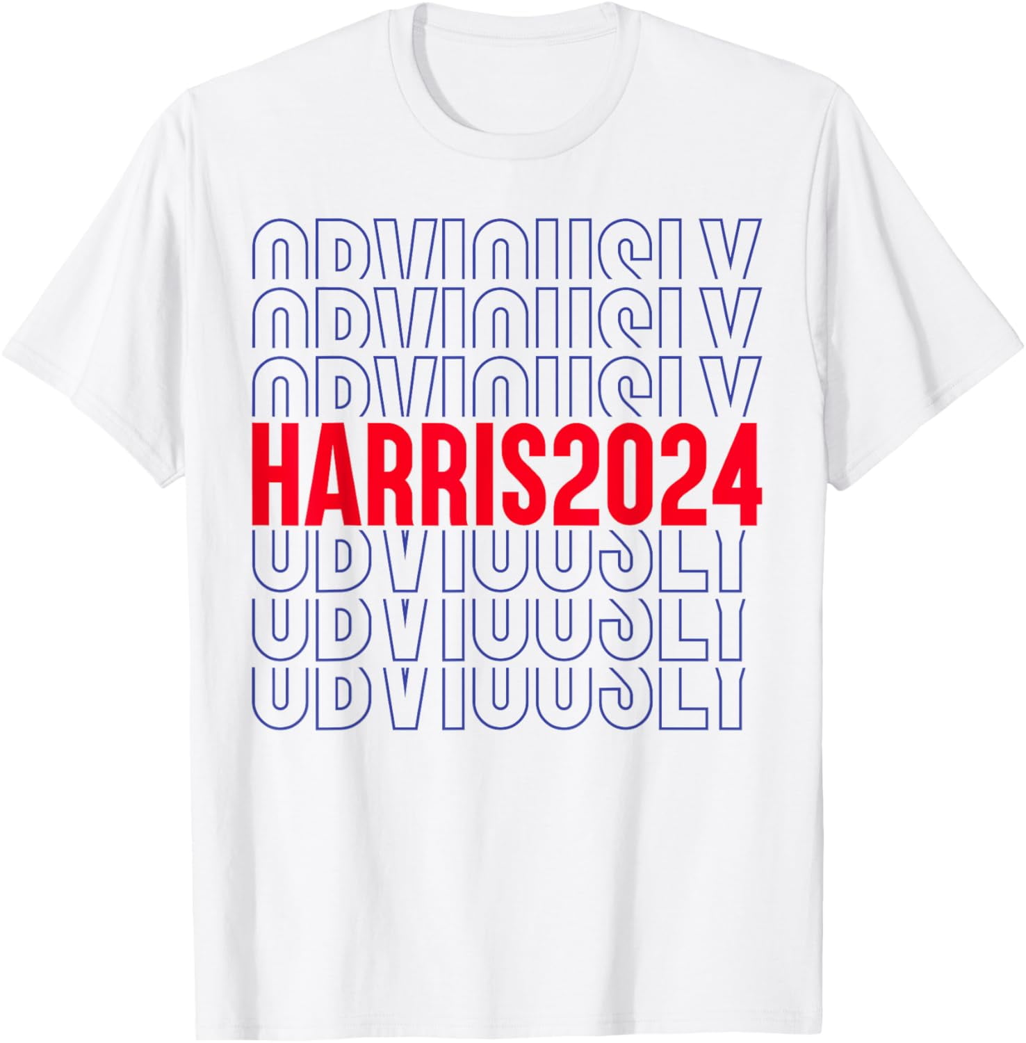 Harris Obviously 2024 kamala harris 47th President women men T-Shirt ...