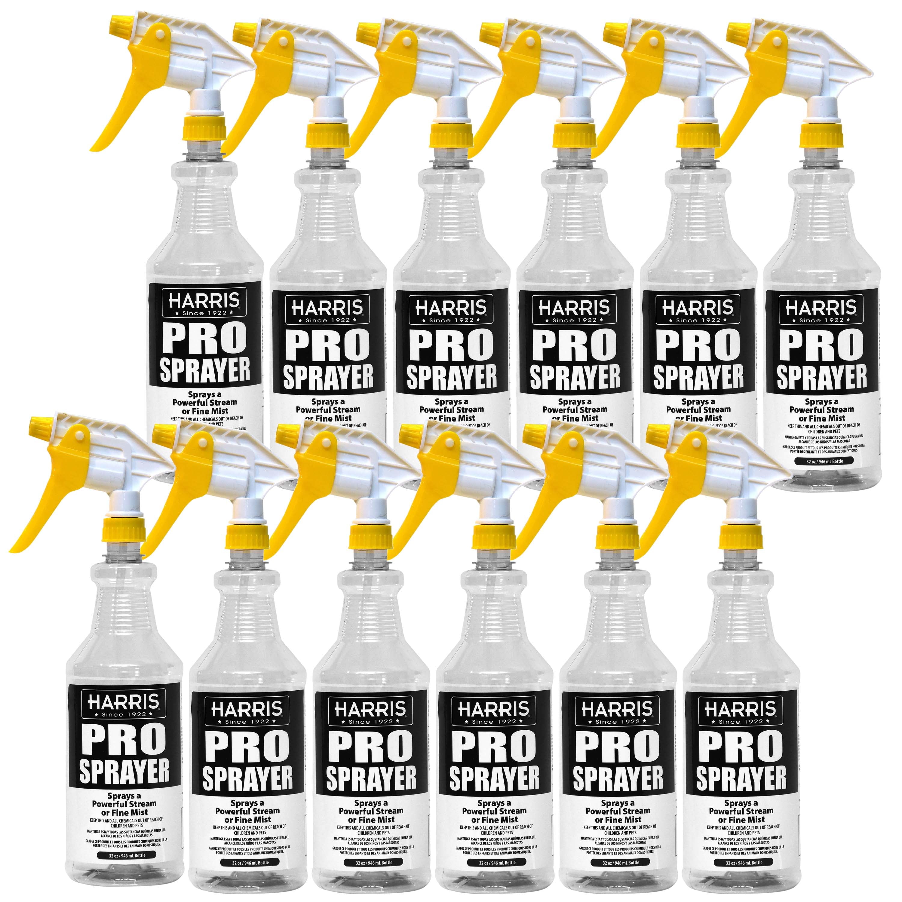 Harri's Spray Bottles, 32 Oz Capacity, Adjustable Trigger, 12 Pack ...