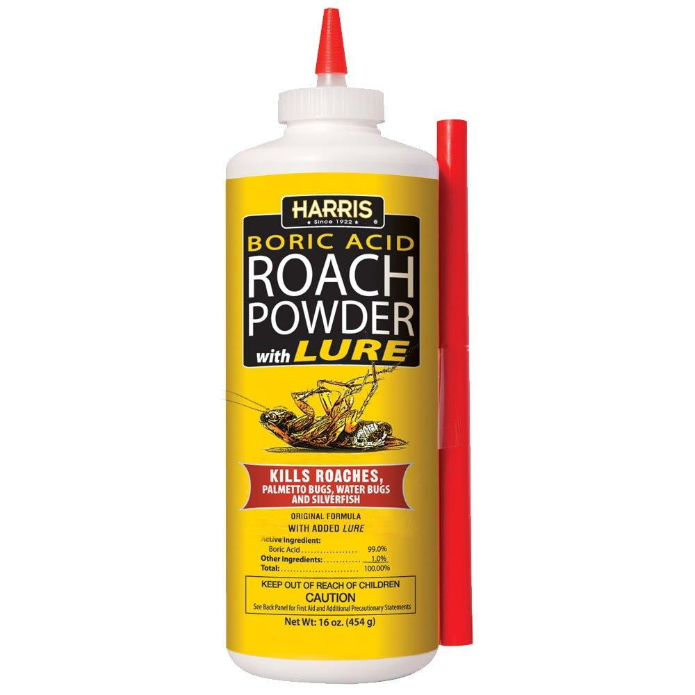 Harris Products Group Boric Acid Roach Killer Powder, Kills Roaches And ...