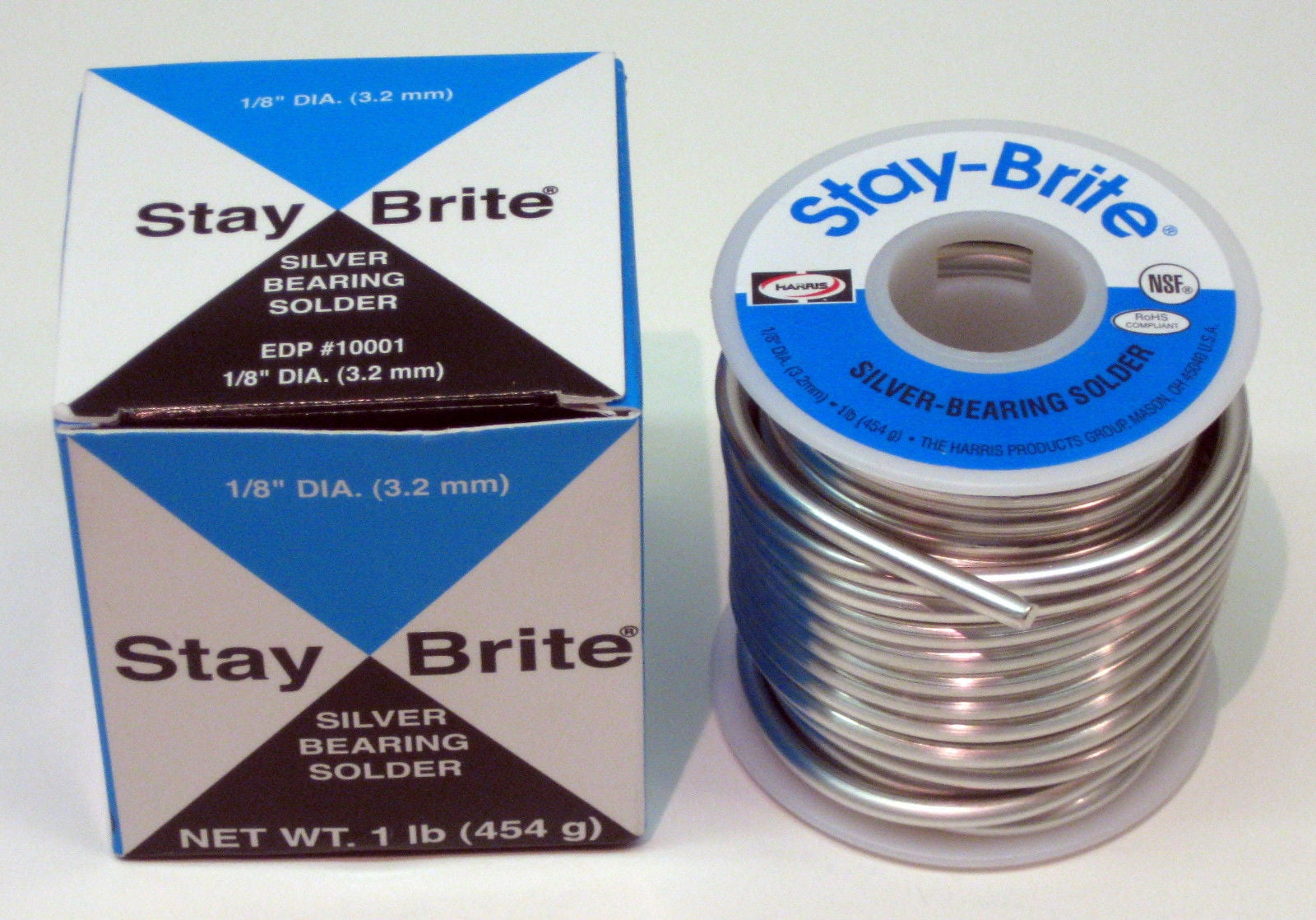 Harris SB61 Stay-Brite 1/8" Silver Solder #10001 1 lb. Spool - Walmart ...