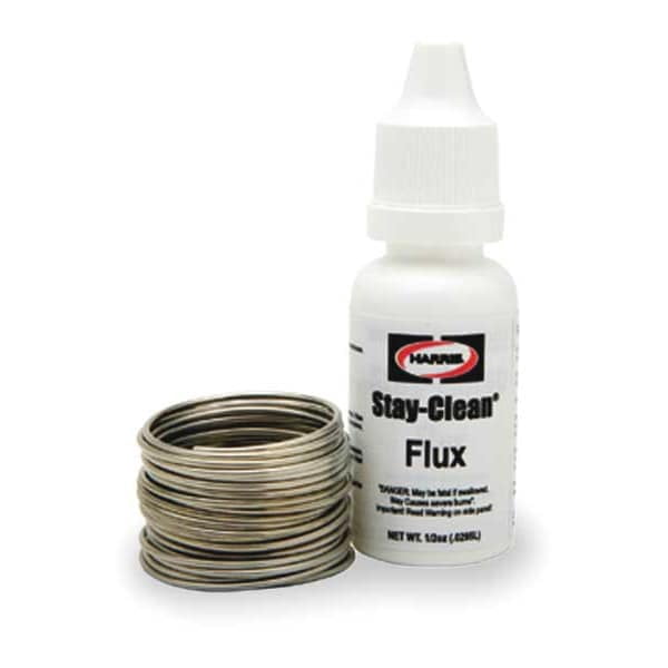 Harris Stay-Brite Silver Bearing Solder & Stay Clean Liquid Flux Kit ...