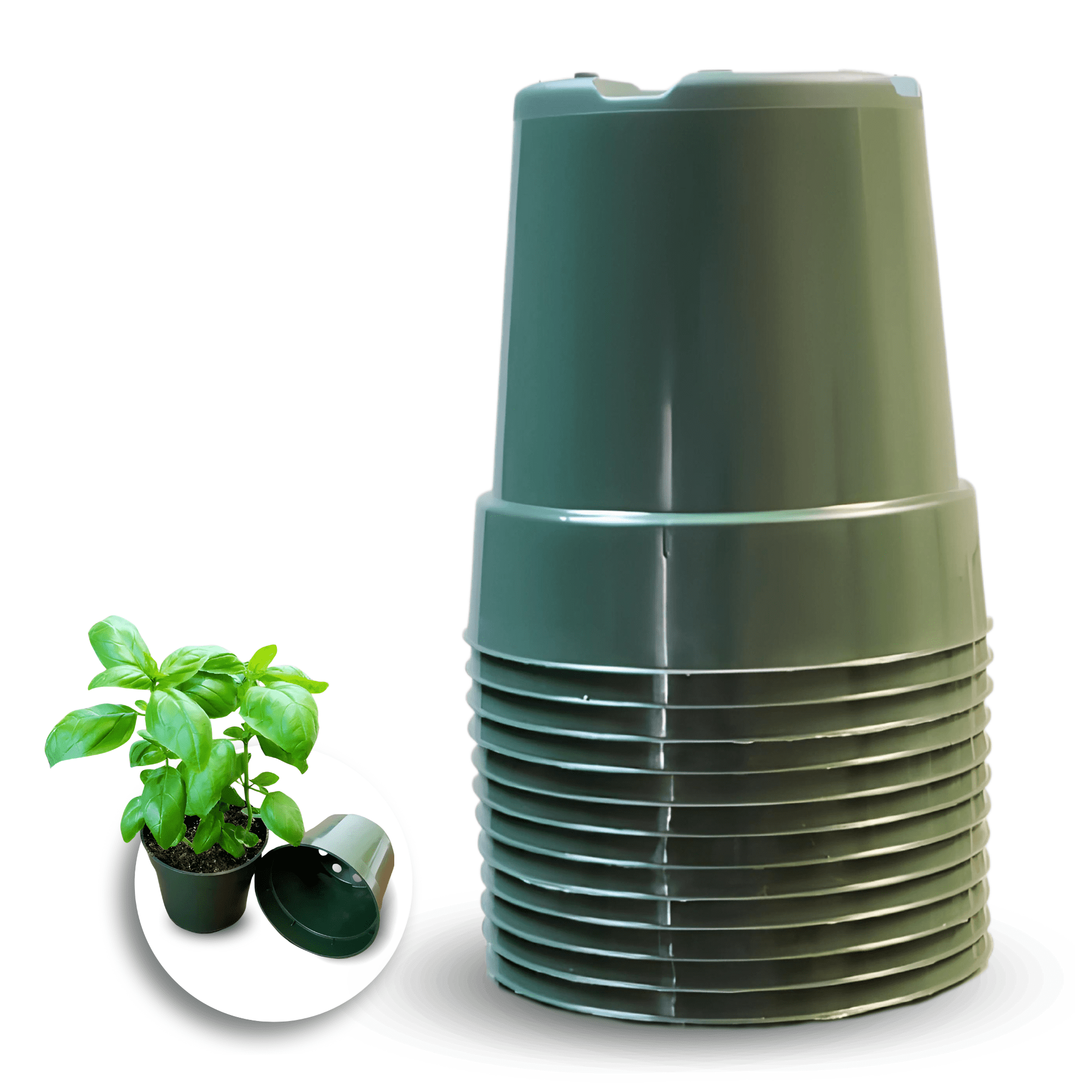 Harris Seeds - Dillen 4" Round Polypropylene Plastic Plant Nursery Pots ...