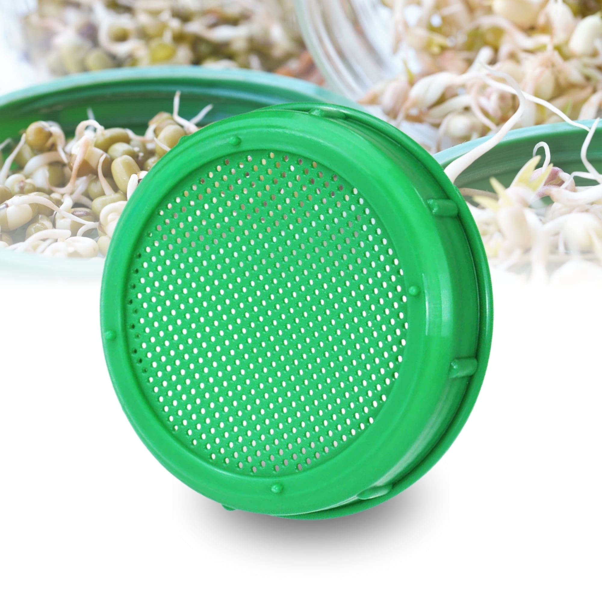 Harris Seeds - Mason Jar Sprouting Lid - With Mesh Holes - Food-Grade ...