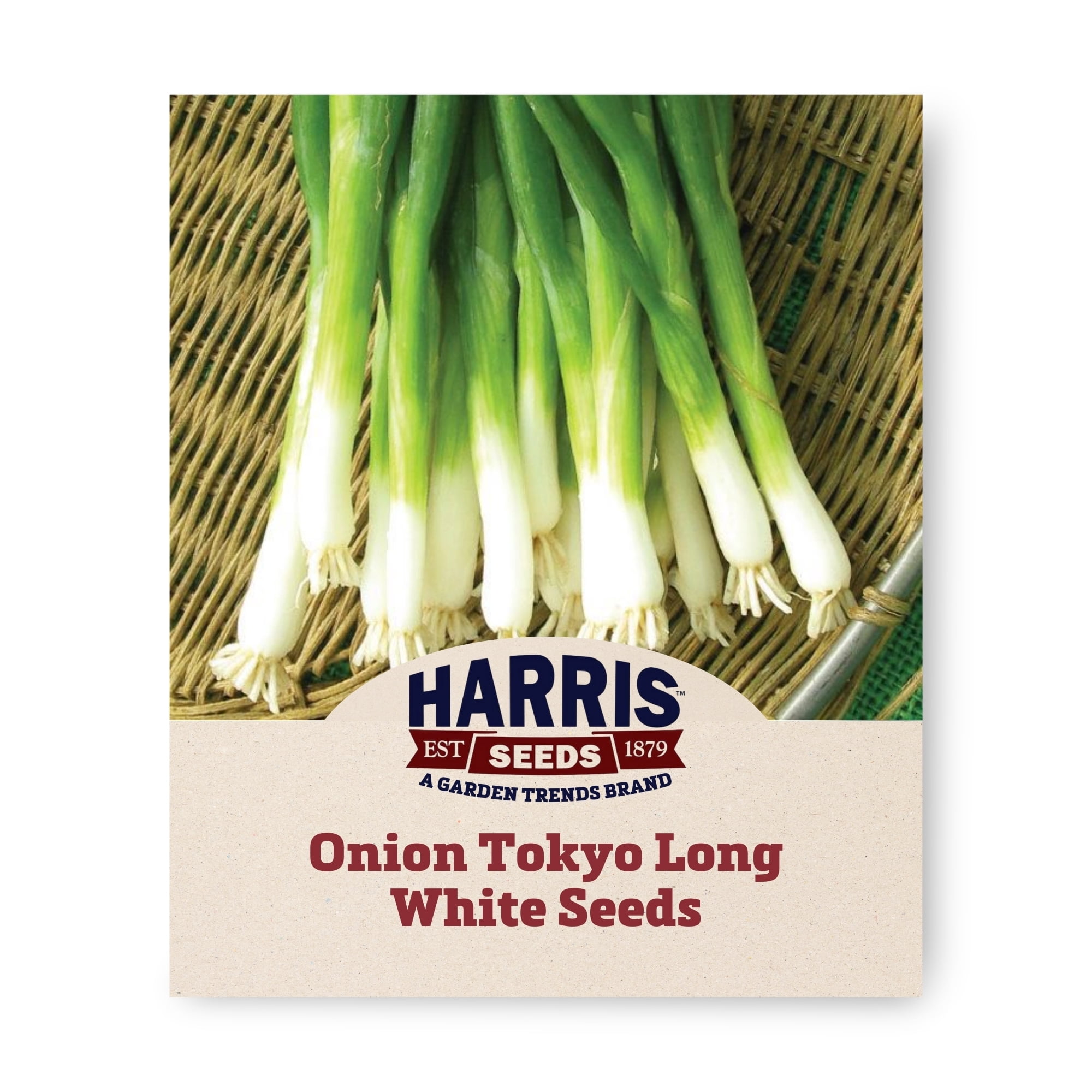Harris Seeds - Onion Tokyo Long White Seeds - Single Stems - Treated ...