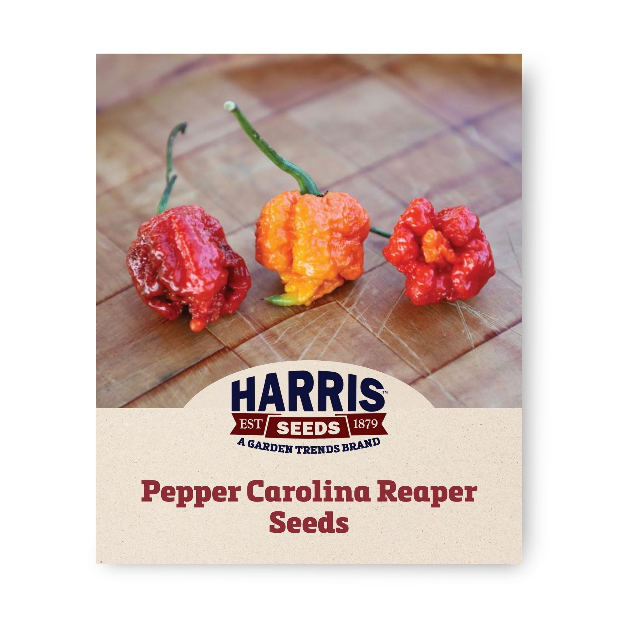 Harris Seeds - Pepper Carolina Reaper Seeds - Deep Red Color - 50 Seeds ...