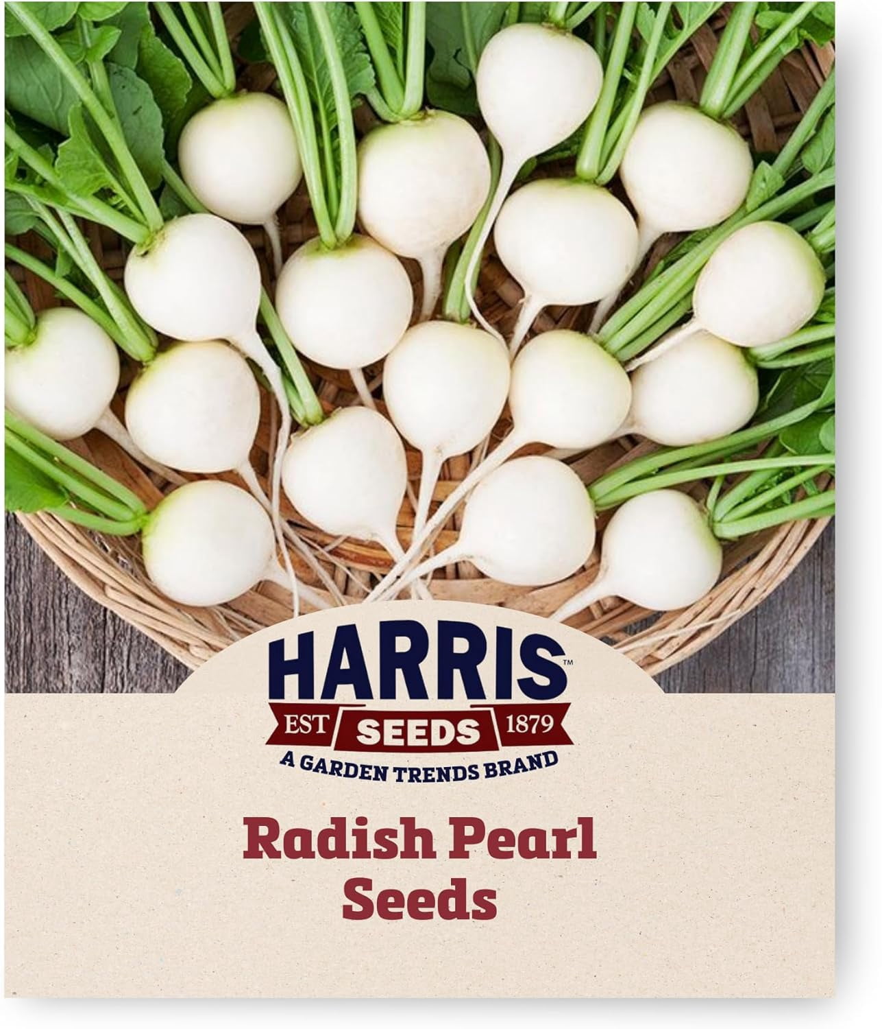 Harris Seeds - Radish Seeds Pearl Organic Variety - Crisp White Flesh ...