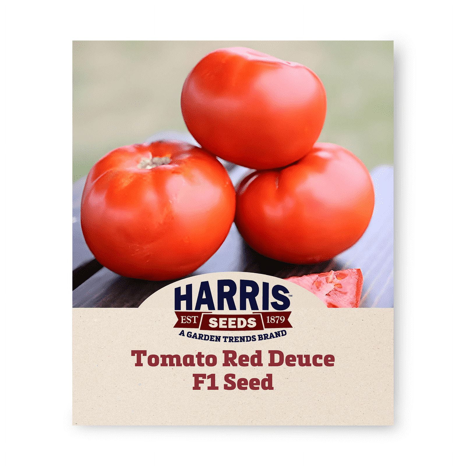 Harris Seeds Hybrid Red Deuce F1 Tomato Seeds - Non-GMO, High Yield, 50 ...