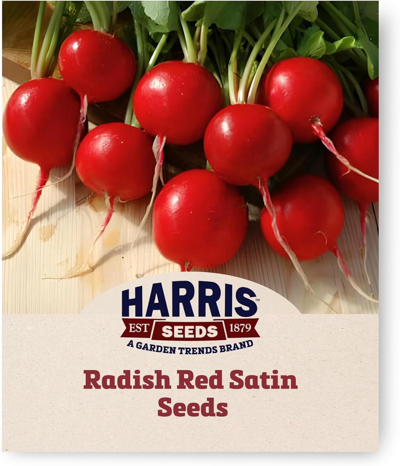 Harris Seeds - Treated Radish Red Satin Variety White Flesh - 5,000 ...