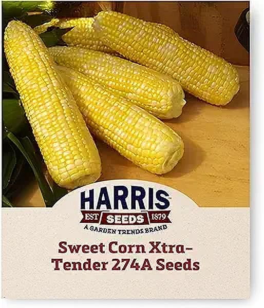 Harris Seeds - Xtra-Tender 274A Sweet Corn Seeds Cylindrical Bicolor ...
