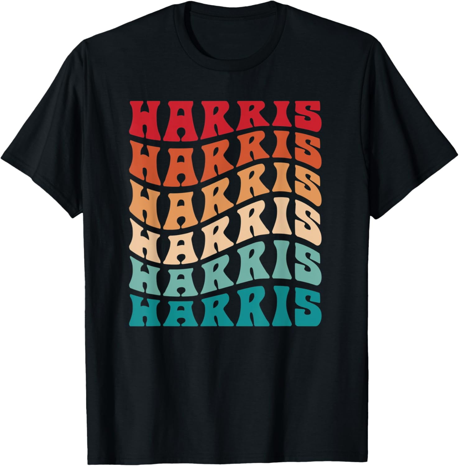 Harris Tie Dye Groovy Hippie 60s 70s, Name Harris T-Shirt - Walmart.com