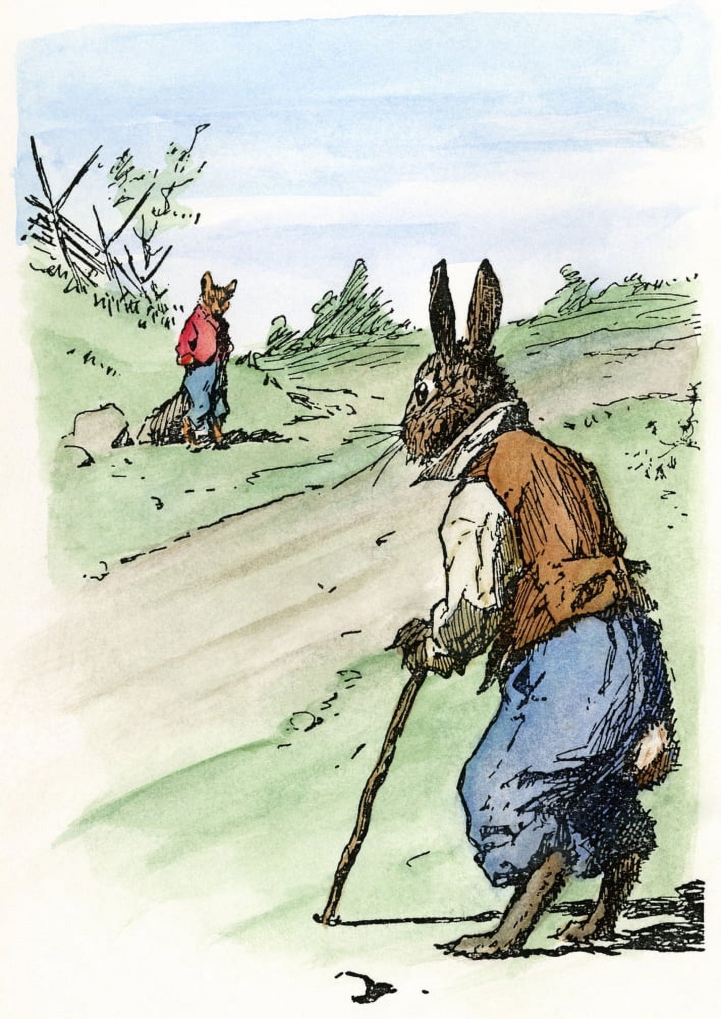 Harris Uncle Remus, 1895. Nbrer Rabbit And Brer Fox. Pen-And-Ink ...