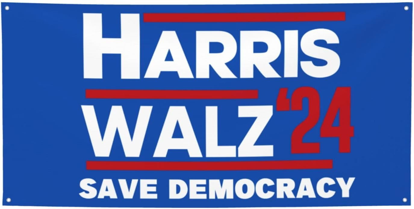 Harris-Waltz 2024 Banner 3x6 Ft Harris Walz 2024 Banner Flag Harris ...