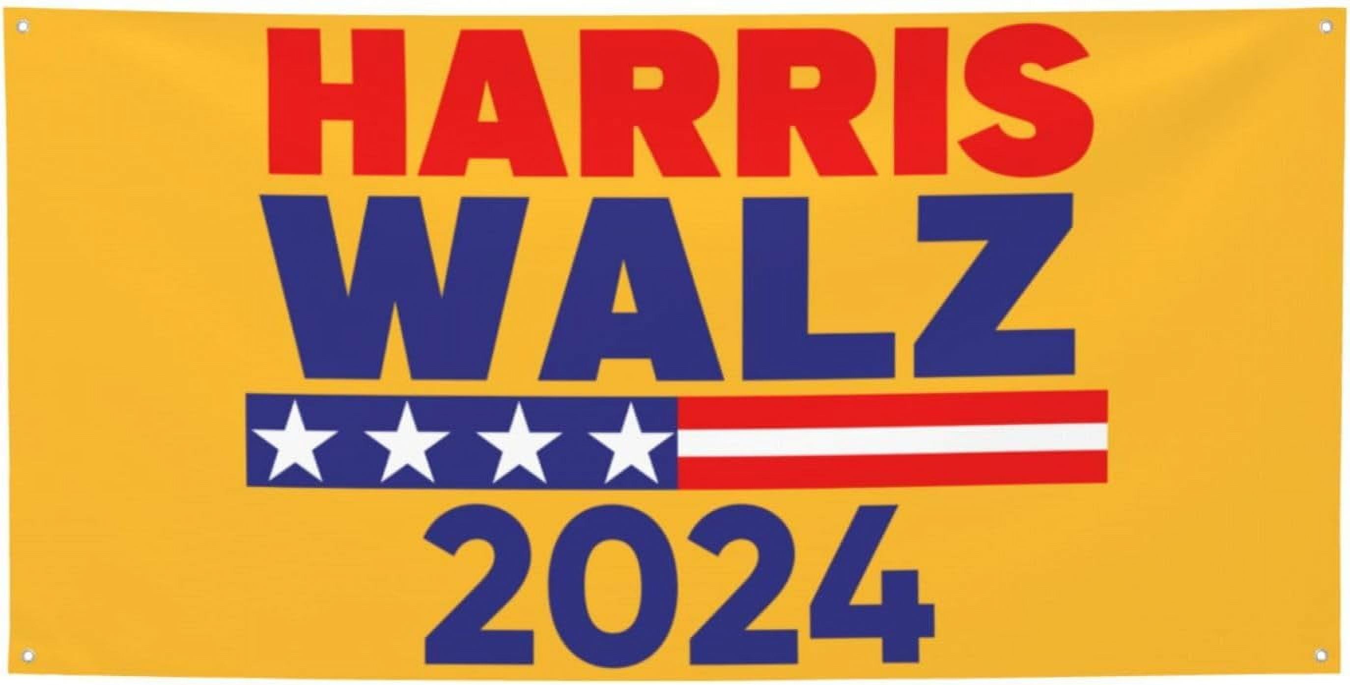 Harris-Waltz 2024 Banner 3x6 Ft Harris-Walz 2024 Banner Flag Harris ...