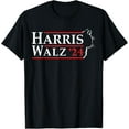 Harris Waltz 2024 Election Cat Lady Kamala Harris Tim Waltz T-Shirt ...