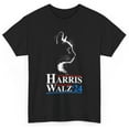 Harris Waltz 2024 Election Funny Cat Kamala Harris Tim Walz T-Shirt ...