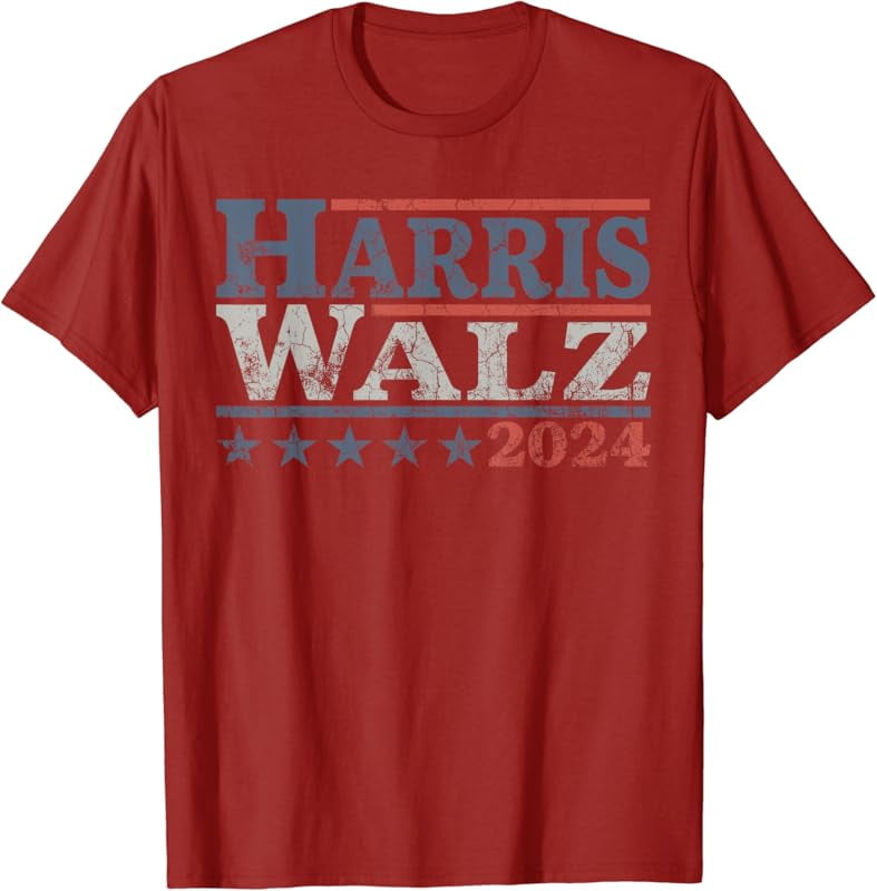 Harris Waltz 2024 Election Kamala Harris Tim Waltz 2024 T-Shirt ...