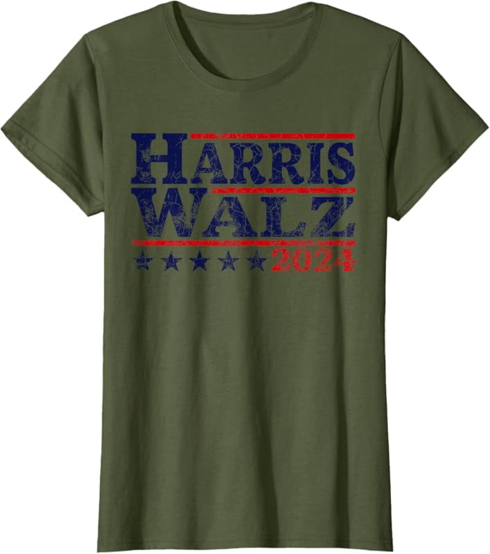 Harris Waltz 2024 Election Kamala Harris Tim Waltz 2024 T-Shirt ...